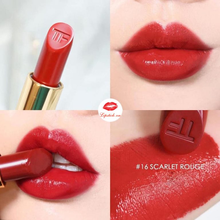 Son Tom Ford 16-Son Tom Ford Scarlet Rouge Màu Đỏ Tươi |Lipstick