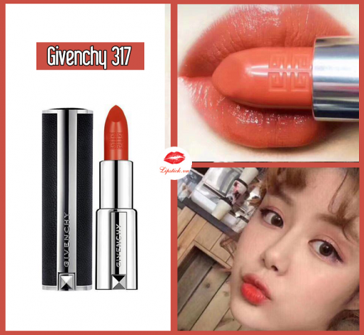 Son Givenchy 317 Corail Signature - Cam Tươi Hot Nhất Le Rouge