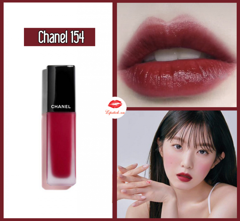 Son Chanel 154 Experimente Đỏ Mận - Son Kem Lì Chanel 154 Cực Hot
