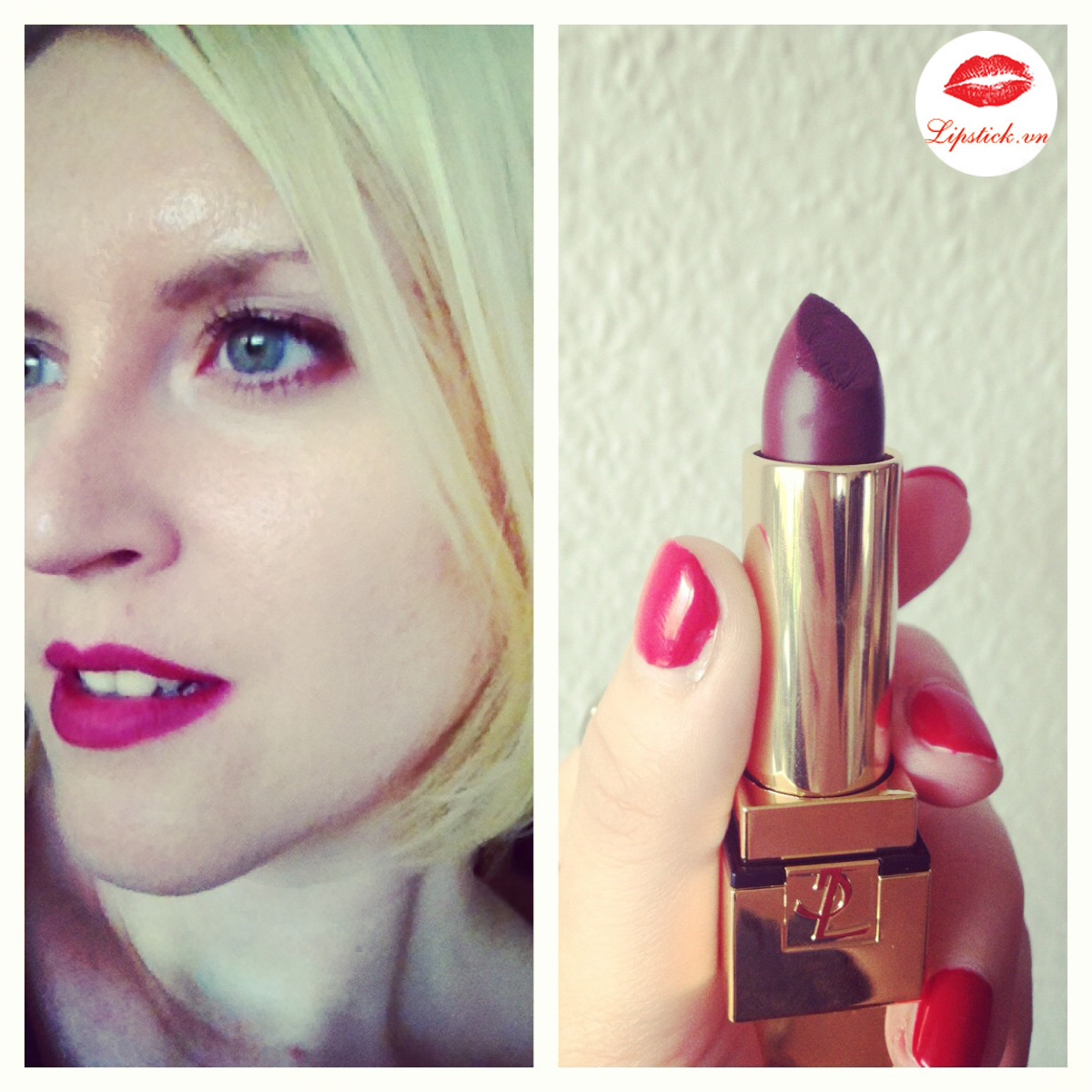 Review Son YSL 205 Prune Virgin Đỏ Rượu Vang | Lipstick.vn