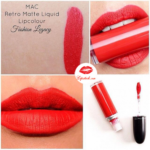 Son Kem MAC Fashion Legacy Đỏ Cam - Retro Matte Liquid Lipcolour Son Kem MAC Fashion Legacy Đỏ Cam - Retro Matte Liquid Lipcolour
