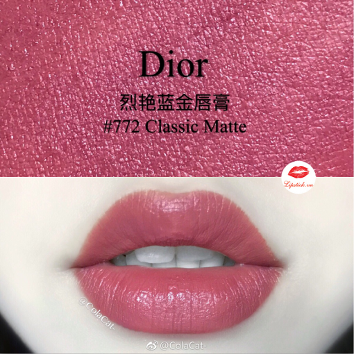 Son Dior 772 Classic Matte -Hồng Đất Đẹp Nhất From Satin To Matte