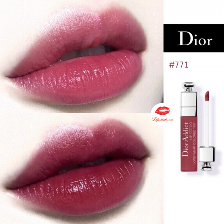 Son Dior Tattoo 771 Natural Berry - Đỏ Berry Đẹp Nhất Lip Tattoo