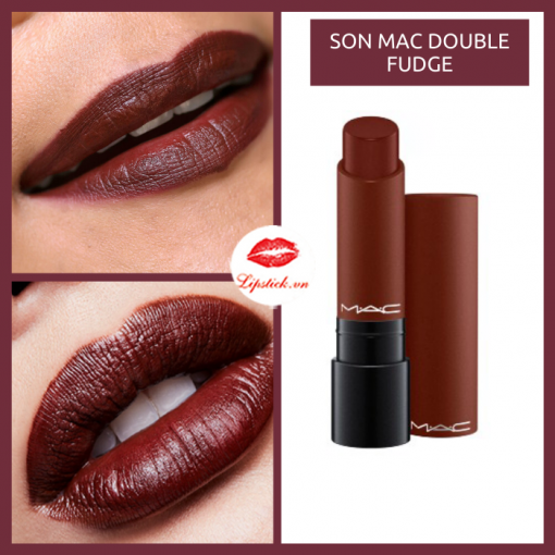 Son MAC Double Fudge Màu Nâu Đỏ - Dòng Liptensity
