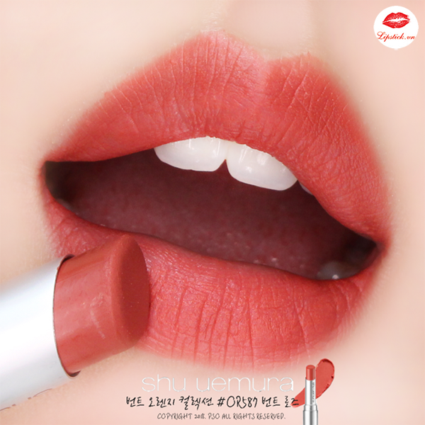 Son Shu 587 - Son Shu Uemura 587 Màu Cam Đất | Lipstick.vn