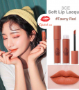 Son 3CE Tawny Red - Soft Lip Lacquer | Lipstick.vn