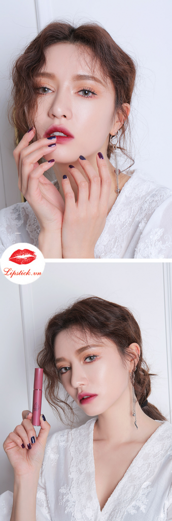 [Review] Son 3CE Velvet Lip Tint Know Better Màu Đỏ Tía