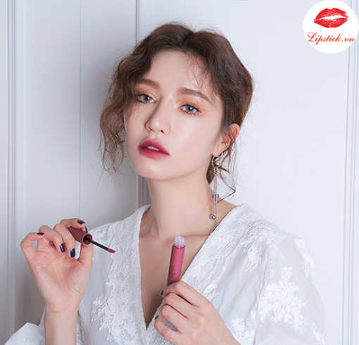 [Review] Son 3CE Velvet Lip Tint Know Better Màu Đỏ Tía