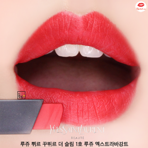 Review Son YSL Slim 01 Rouge Extravagant Màu Đỏ Hồng Quyến Rũ