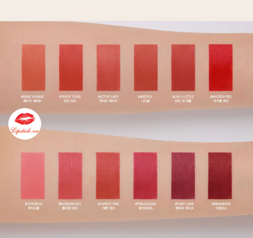 Son 3CE Active Lady -3CE Cloud Lip Tint Active Lady Hồng Cam Đất