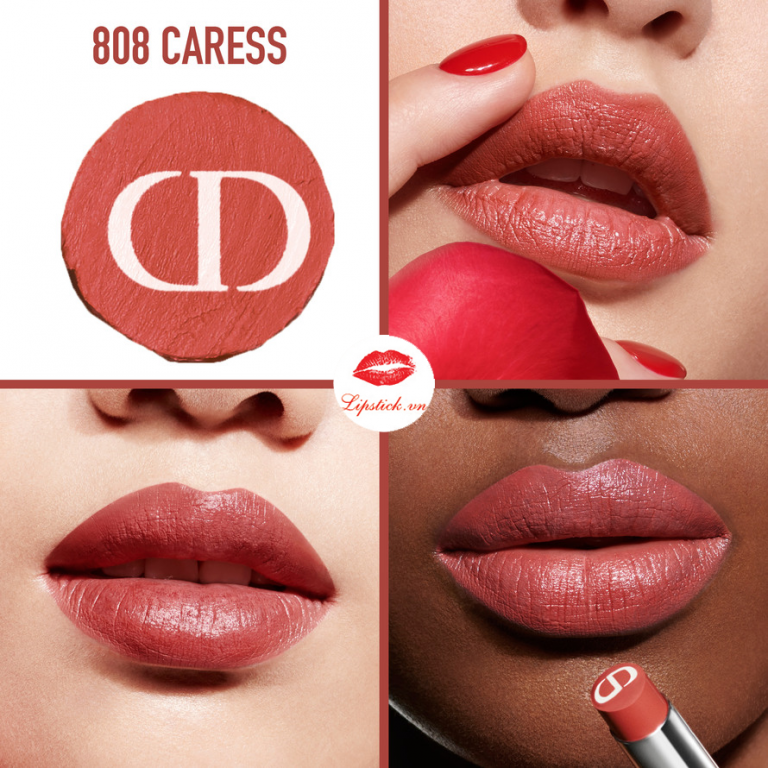 Son Dior 808-Son Dior Ultra Care 808 Caress Hồng Cam 2019-2020