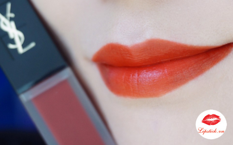 Son Kem YSL 212 Rouge Rebel Đỏ Gạch – Đỉnh Nhất Velvet Cream