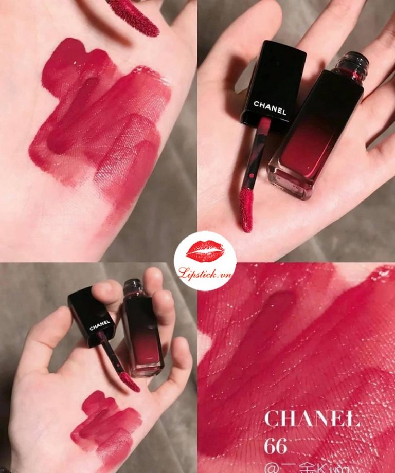 Son Kem Chanel 66 Permanent – Hồng Đỏ Đậu Rouge Allure Laque