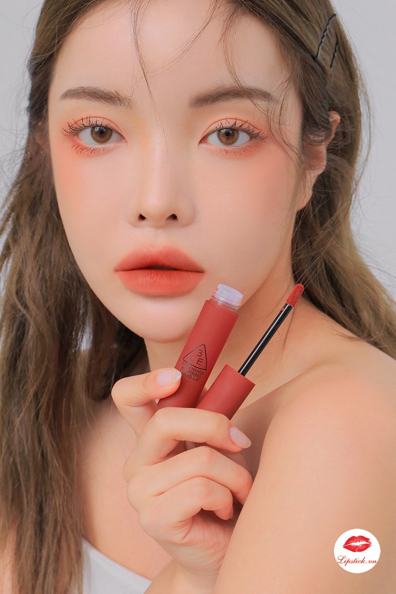 Review Son 3CE Stay Away Màu Đỏ Gạch Trendy – Son Kem Lì Hot Nhất