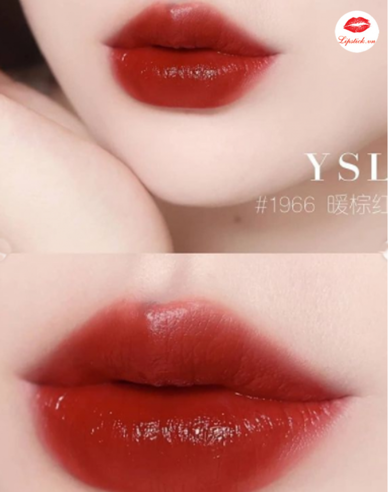 Review Son YSL 1966 Rouge Libre Đỏ Gạch Sành Điệu Bậc Nhất