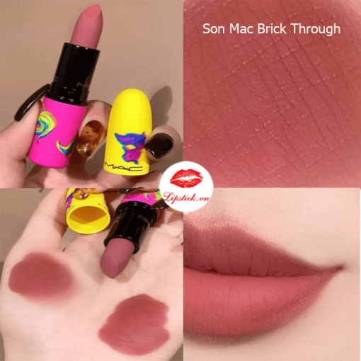 Review Son MAC Brick Through - Hồng Đất Moon Masterpiece Chất