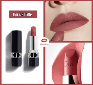 Review Son Dior 772 Classic - Rouge Dior Matte Hồng Đất Thời Thượng