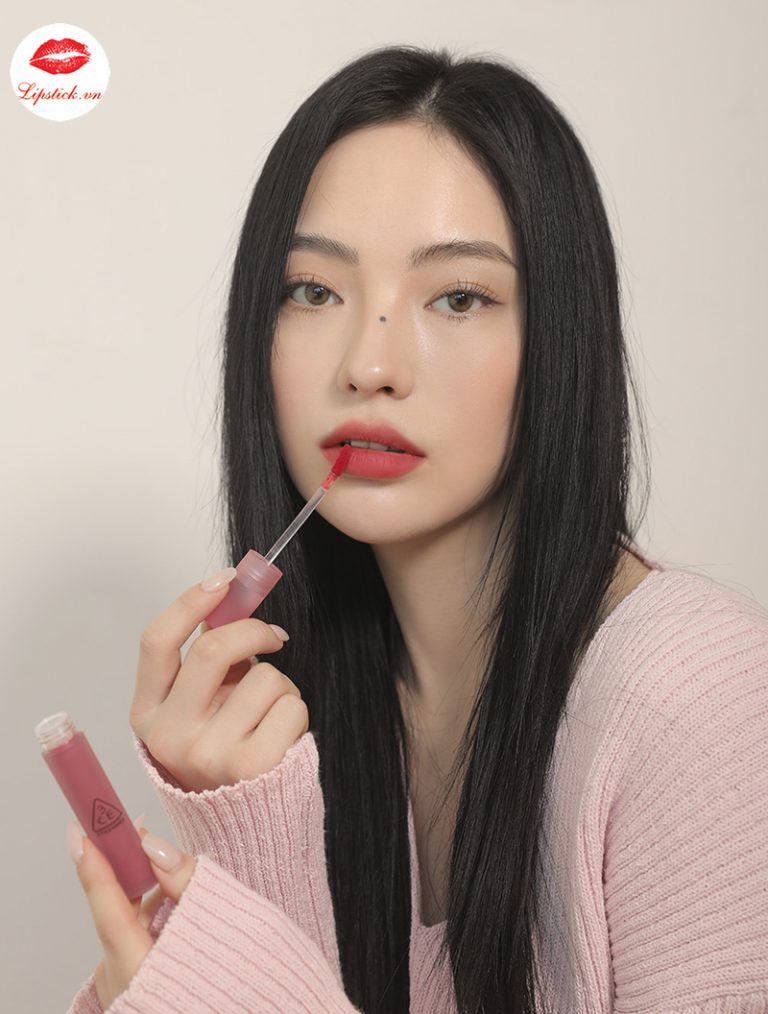 Son 3CE Pink Guava Hồng Đào Dòng Blur Water Tint Đẹp Nhất