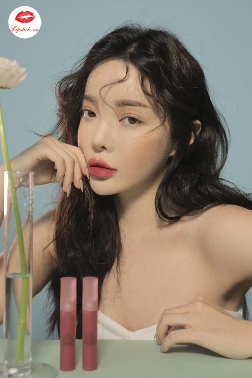 Son 3CE Pink Guava Hồng Đào Dòng Blur Water Tint Đẹp Nhất