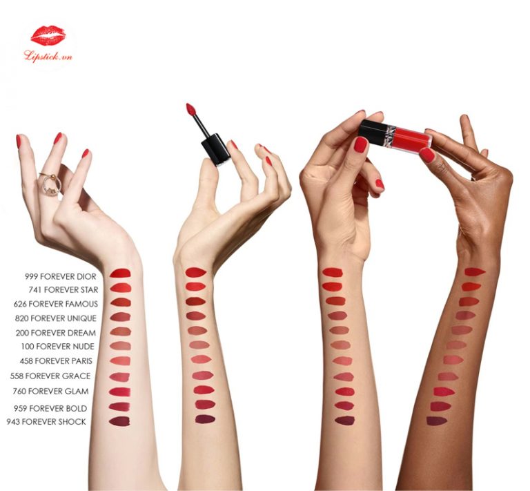 Son Kem Dior 741 Forever Star - Đỏ Cam Mới Nhất
