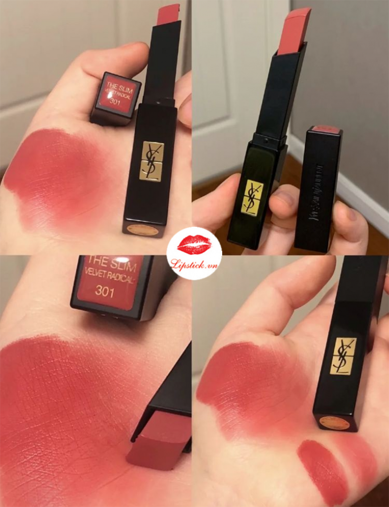 Son YSL 301 Nude Pulsion – Cánh Hồng Khô Dòng Slim Velvet Radical