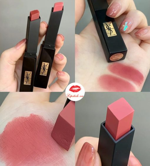 Son YSL 302 Brown No Way Back – Hồng Đất Slim Velvet Radical