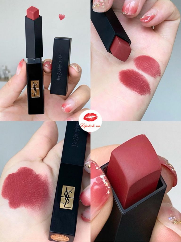 Son YSL 302 Brown No Way Back – Hồng Đất Slim Velvet Radical