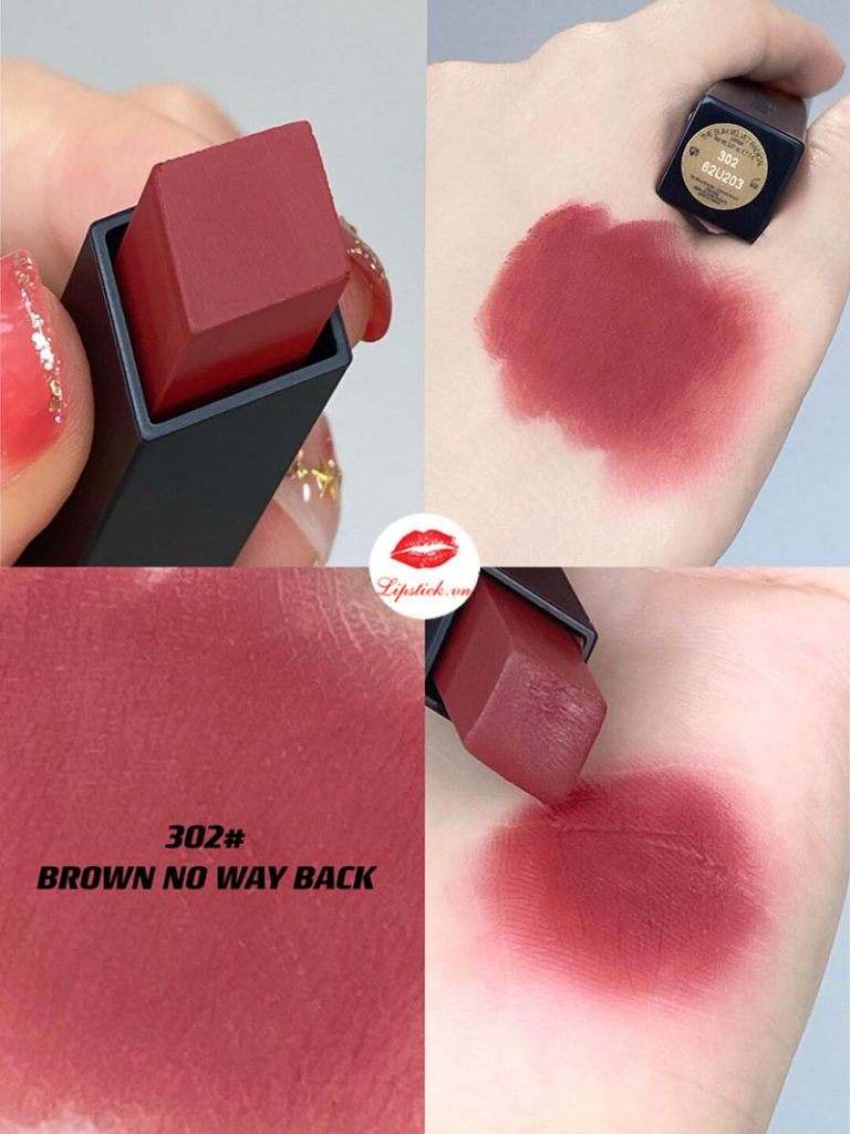 Son YSL 302 Brown No Way Back – Hồng Đất Slim Velvet Radical