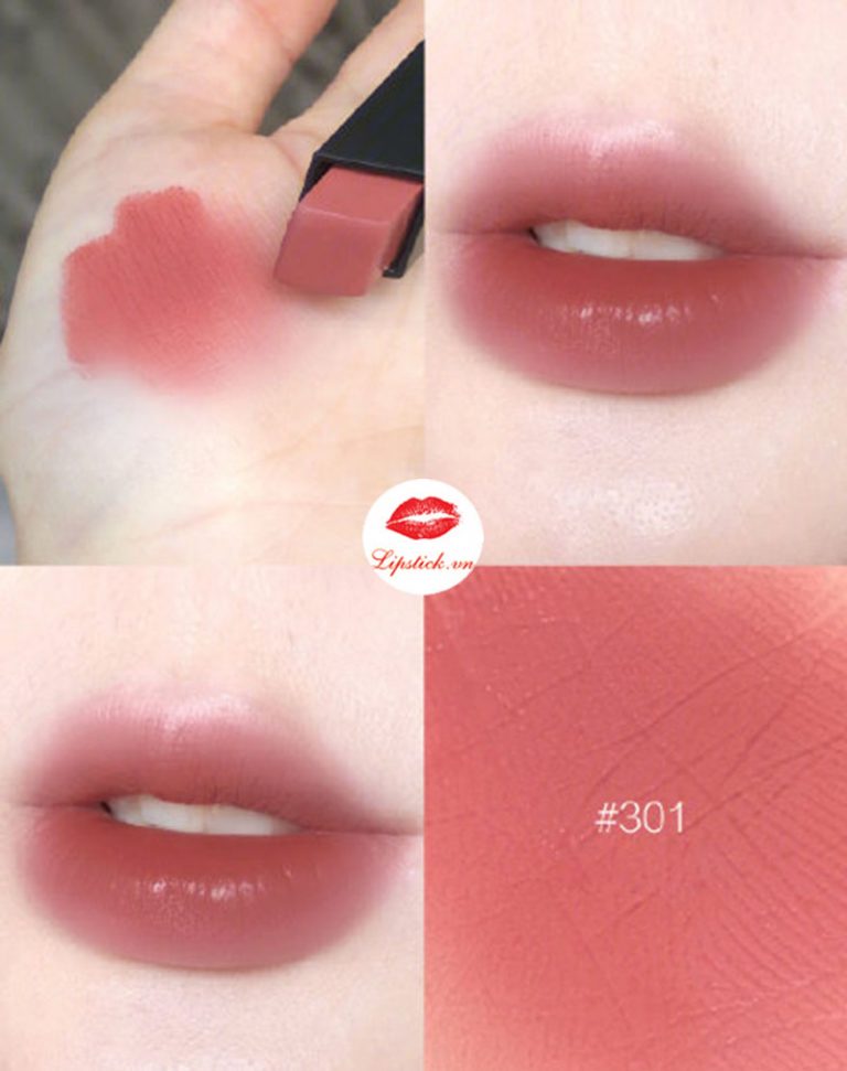 Son YSL 301 Nude Pulsion – Cánh Hồng Khô Dòng Slim Velvet Radical