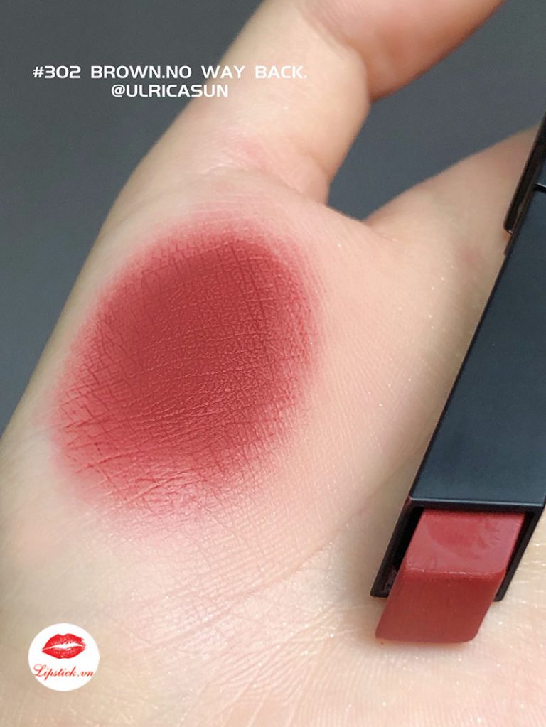 Son YSL 302 Brown No Way Back – Hồng Đất Slim Velvet Radical