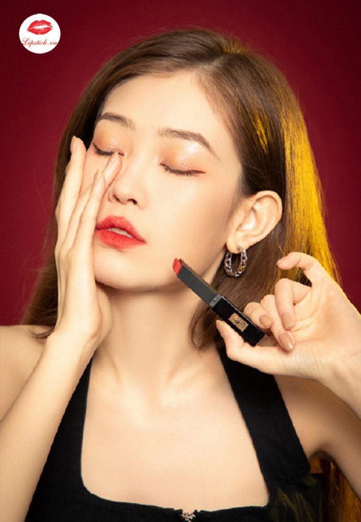 Son YSL 307 Fiery Spice – Đỏ San Hô Đẹp Nhất Slim Velvet Radical