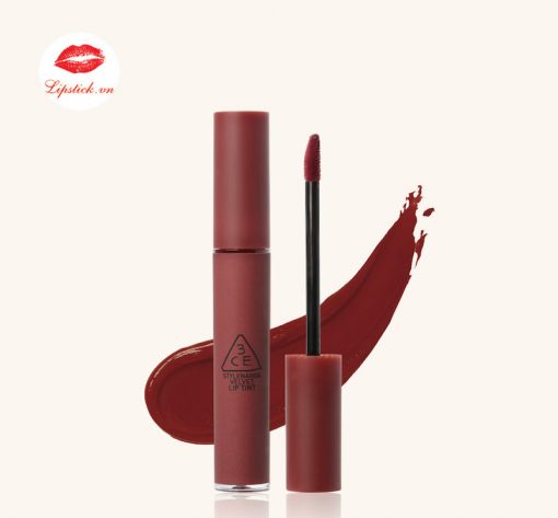 Review Son 3CE Definition Đỏ Đất - Velvet Lip Tint Bản Mới Đỉnh Cao
