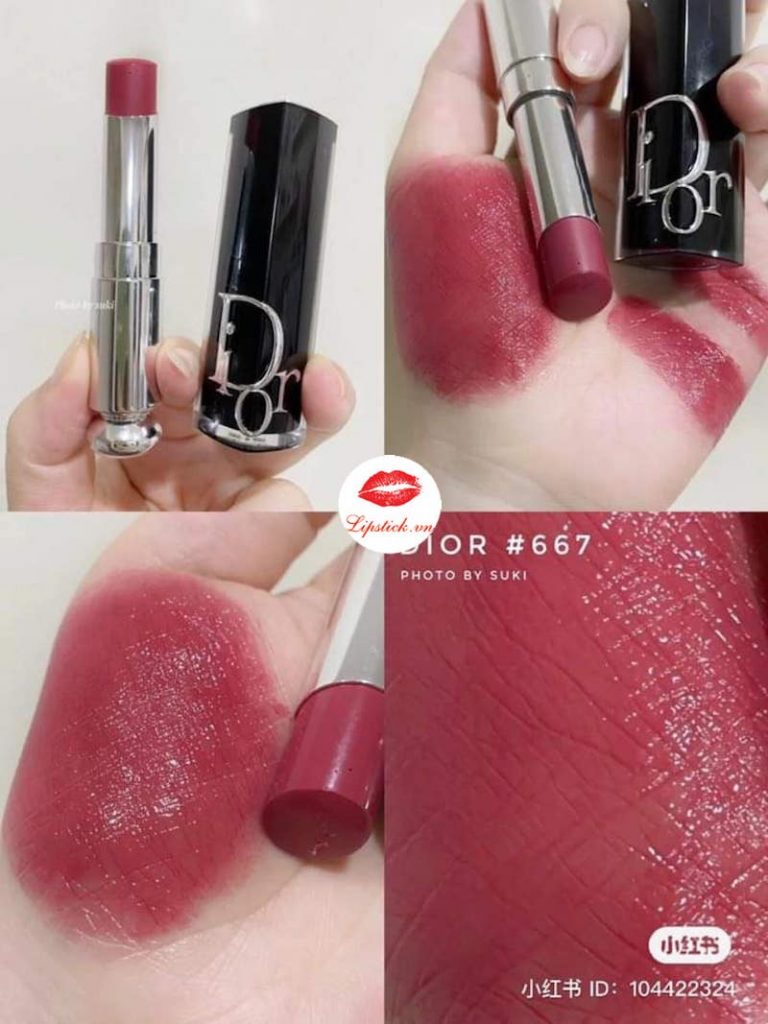 Son Dior Addict 667 Diormania – Hồng Khô Hot Nhất, Refill Đỉnh