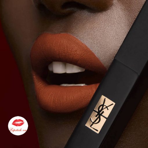 Son YSL 313 Irreverent Cinnamon - Đỏ Cam Cháy Slim Velvet Radical