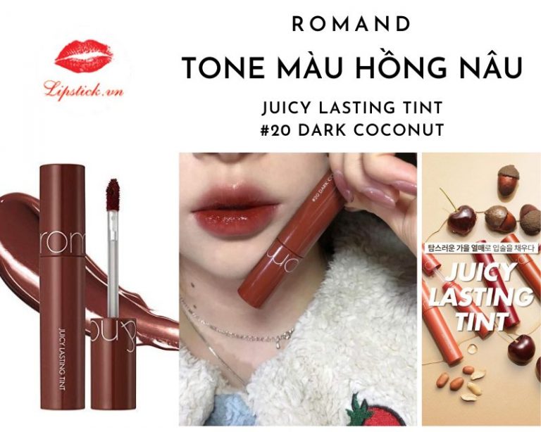 Review Son Romand 20 Dark Coconut Màu Đỏ Nâu Đẹp Nhất Hiện Nay