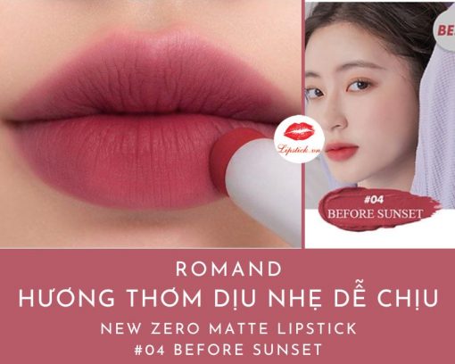 Son Romand 04 Before Sunset Màu Hồng MLBB Đẹp Nhất Hiện Nay