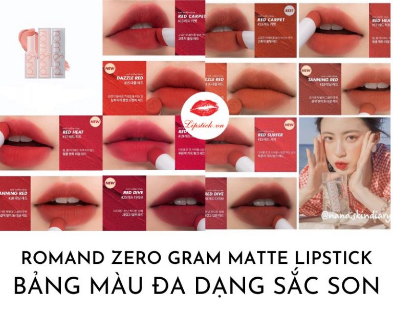 Review Son Romand 20 Red Dive Đỏ Nâu Lạnh Đẹp Nhất, Hot Nhất