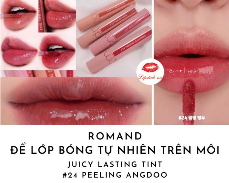 Review Son Romand 24 Peeling Angdoo Màu Hồng Đỏ Đẹp Nhất