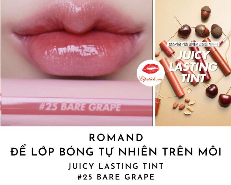 Review Son Romand 25 Bare Grape Màu Hồng Nude Đẹp Nhất Hiện Nay