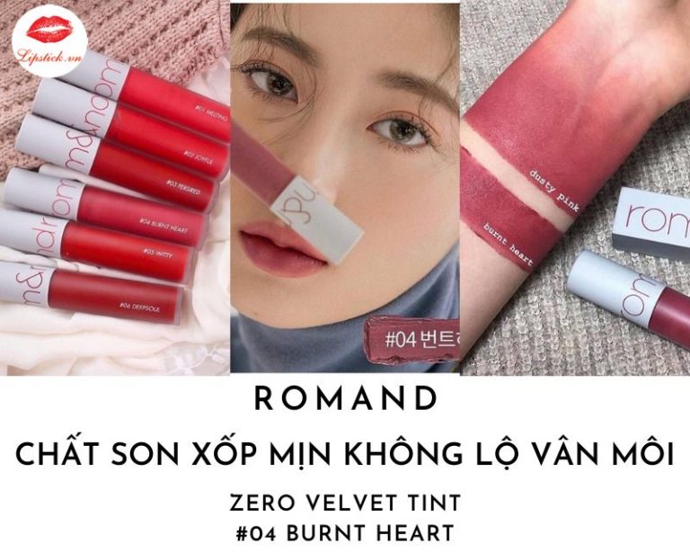 Review Son Romand 04 Burnt Heart Màu Hồng Đất Đẹp Nhất, Hot Nhất