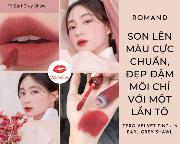 Review Son Romand 19 Earl Grey Shawl Màu Đỏ Đất Đẹp Nhất, Hot Nhất