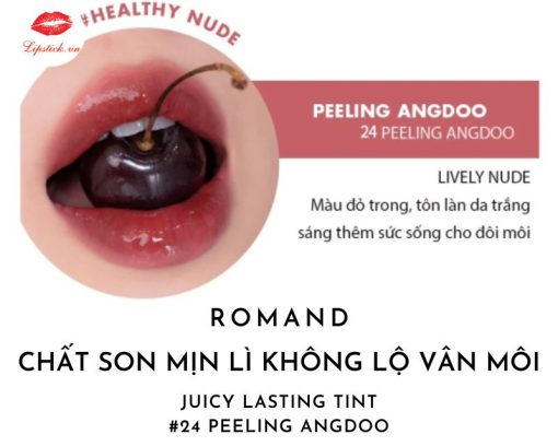 Review Son Romand 24 Peeling Angdoo Màu Hồng Đỏ Đẹp Nhất