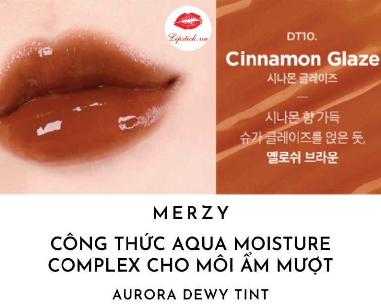 Review Son Merzy DT10 Cinnamon Glaze Màu Đỏ Nâu Quế Đẹp Nhất