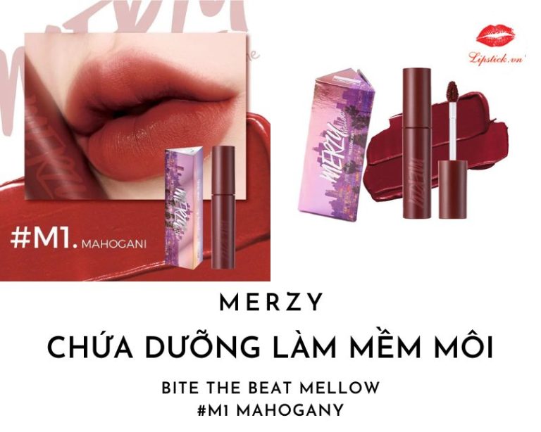 Son Merzy M1 Mahogany Màu Đỏ Nâu Trầm Đẹp Nhất, Chính Hãng