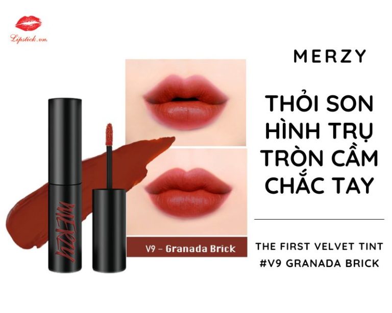 Son Merzy V9 Granada Brick Màu Đỏ Gạch Đẹp Nhất, Hot Nhất Hiện Nay