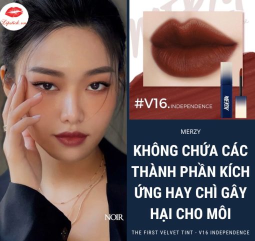 Review Son Merzy V16 Independence Vỏ Xanh Đỏ Chili Đẹp Nhất