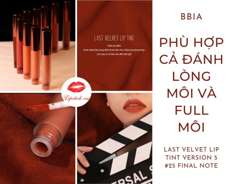 Son Bbia 25 Final Note Màu Đỏ Nâu Đất Đẹp Nhất, Siêu Cấp Đỉnh