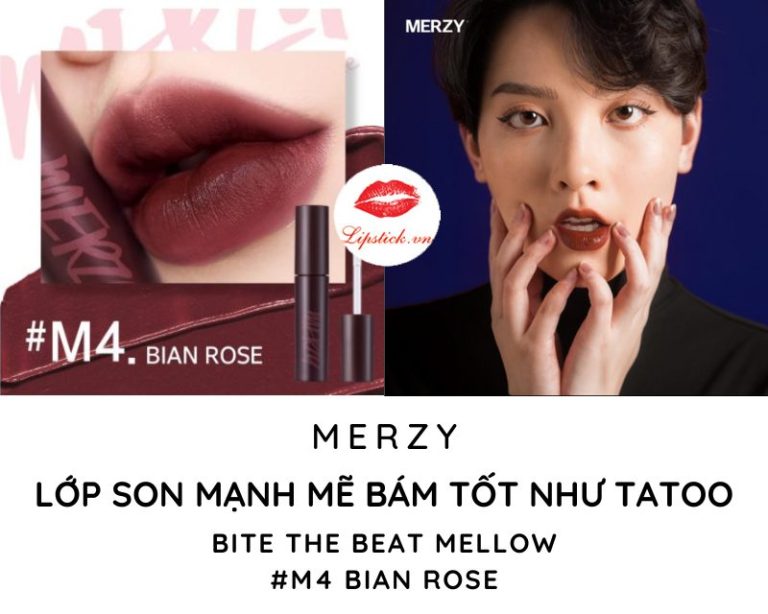 Review Son Merzy M4 Bian Rose Màu Nâu Mận Trầm Đẹp Nhất