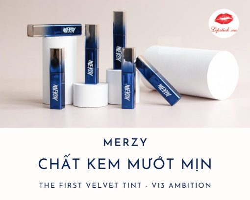 Review Son Merzy V13 Ambition Vỏ Xanh Cam Nude Đẹp Nhất