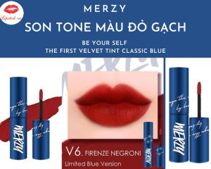 Review Son Merzy V6 Vỏ Xanh Màu Đỏ Gạch Đẹp Nhất, Siêu Hot